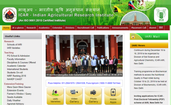 ICAR-IARI Recruitment 2019: Eligible Candidates can appear for the ...
