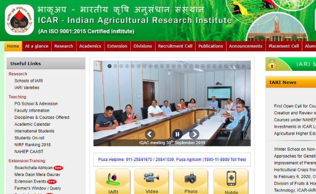 DVS (ICAR – IARI) Delhi Recruitment 2019: Apply for 05 JRF, SRF and ...