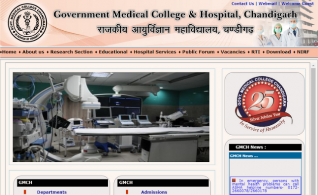 GMCH Recruitment 2019: Apply for 22 Professor, Medical Superintendent ...