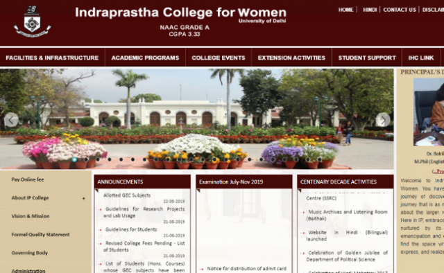 Indraprastha College for Women (Delhi University) Recruitment 2019 ...