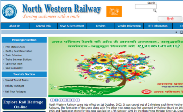 North Western Railway Recruitment 2019: Apply against Cultural Quota on ...