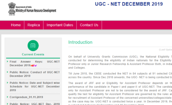 NTA UGC NET December 2019 Final Answer Key Released on ntanet.nic.in, Steps to Download here ...