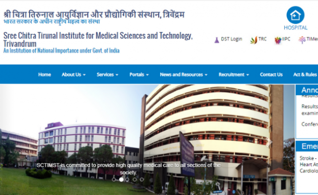 SCTIMST Trivandrum Recruitment 2019: Walk-in-Interview for Project ...