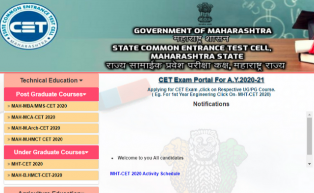 MHT CET 2020 Application Process Starts Today on mahacet.org; Check ...