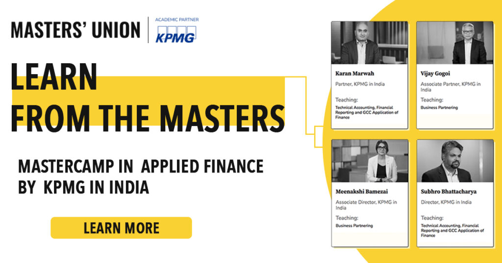 MASTERS' UNION - Learn from the Masters - Mastercamp in Applied Finance ...